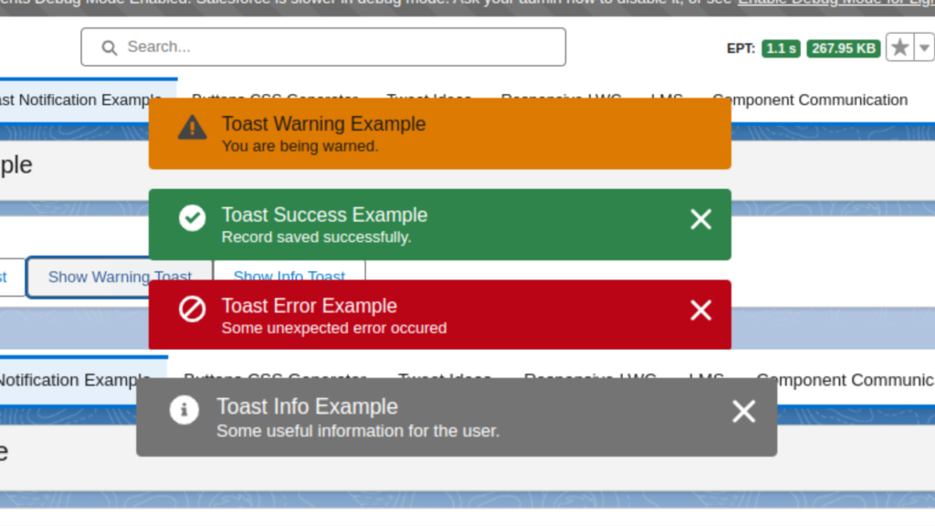 Toast Notification In Lightning Web Components Lwc Salesforceverse